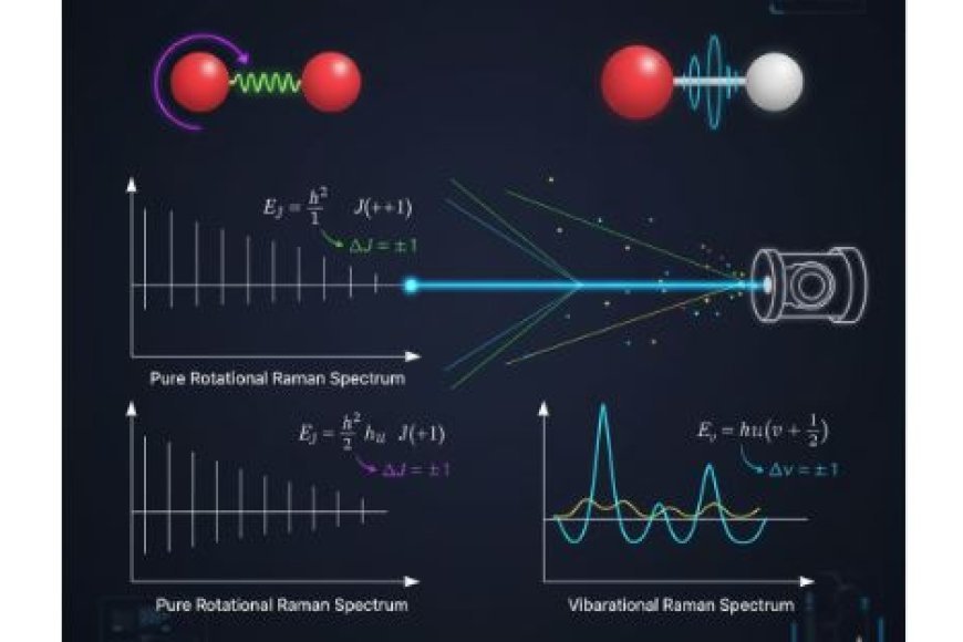 Pure Rotational and Vibrational Raman Spectra of Diatomic Molecules