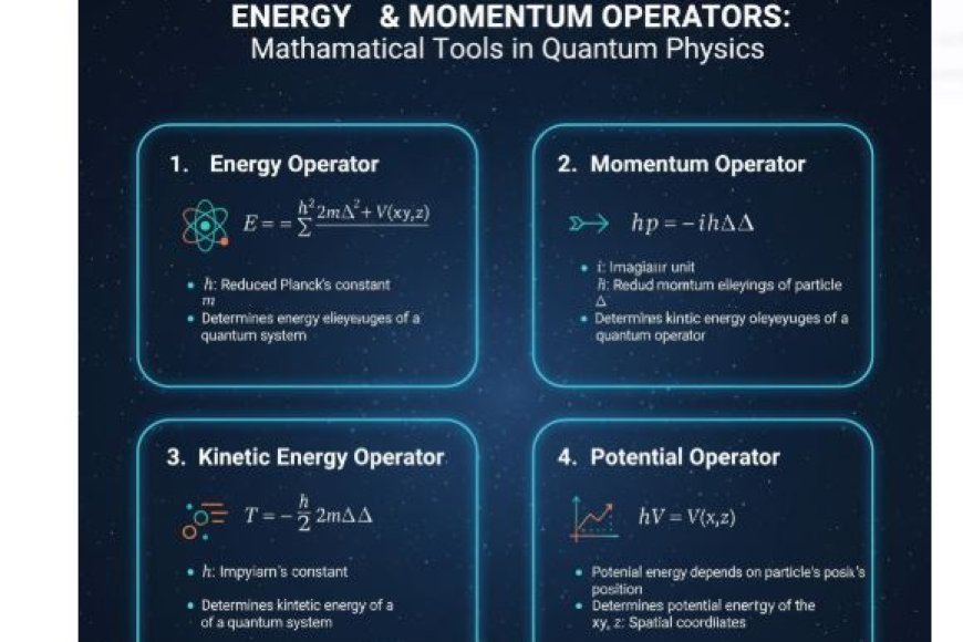 Energy and Momentum Operators in Quantum Mechanics
